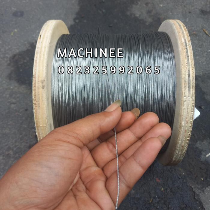 Jual Kawat Sling Stainless 0.5mm 1m 1.5mm 2mm 3mm 4mm 5mm 6mm 8mm10mm murah - 2mm - Jakarta ...