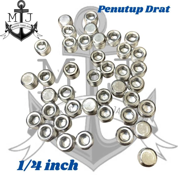 Jual Plug 1/8 baut L (6mm) baut L tanam ukuran 1/8" (m10) penutup drat ...
