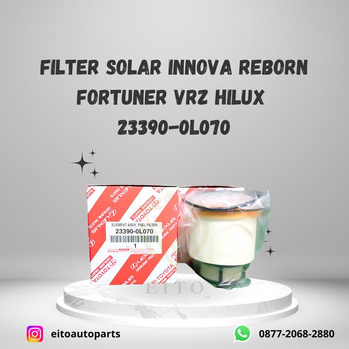 Jual Filter Solar Innova Reborn Fortuner VRZ Hilux 23390-0L070 - Kab ...