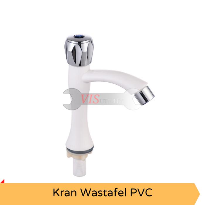 Jual Kran Wastafel PVC Putih Mahkota Keran Tanam Meja - Kab. Tangerang - VisTools | Tokopedia