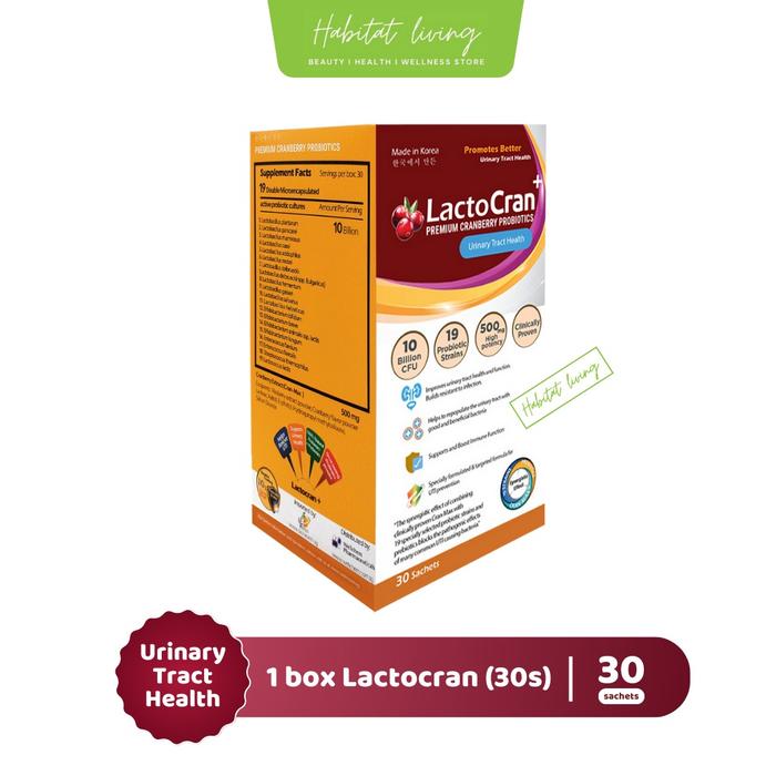 Promo LACTOCRAN+ Premium Cranberry Probiotics (30 sachets) - Jakarta ...