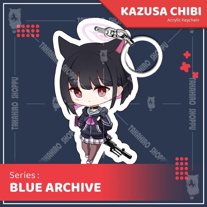 Jual Gantungan Kunci / Keychain Akrilik Blue Archive KAZUSA CHIBI - Kab ...