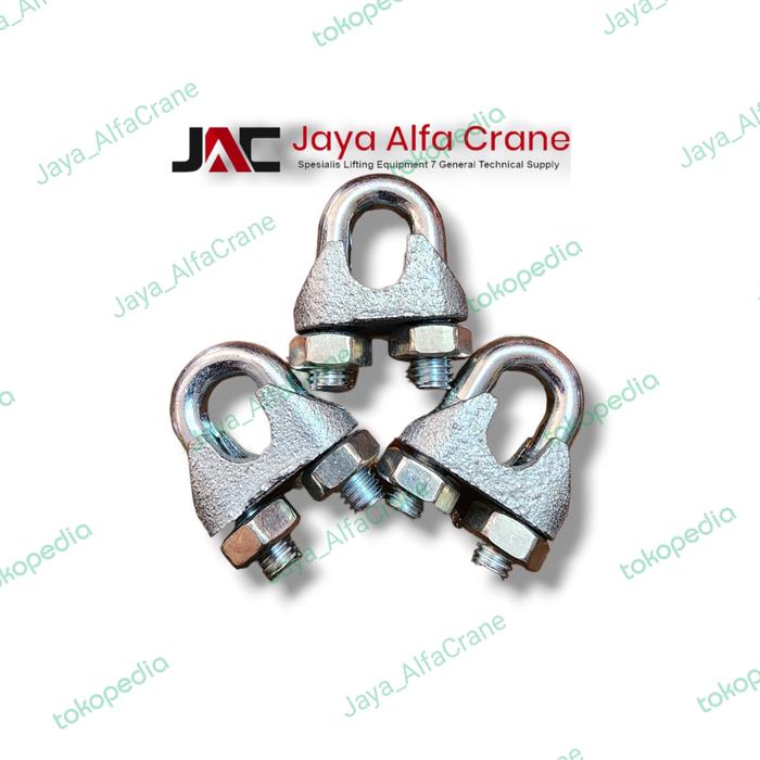 Jual Wire Rope Clip 10mm /Klem Seling Kuku Macan Galvanis - Kota ...