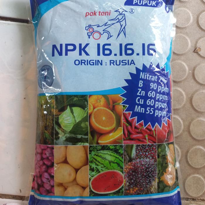 Jual Pupuk pak tani NPK 16 16 16 Origin Rusia 1kg - 1 kg - Jakarta ...
