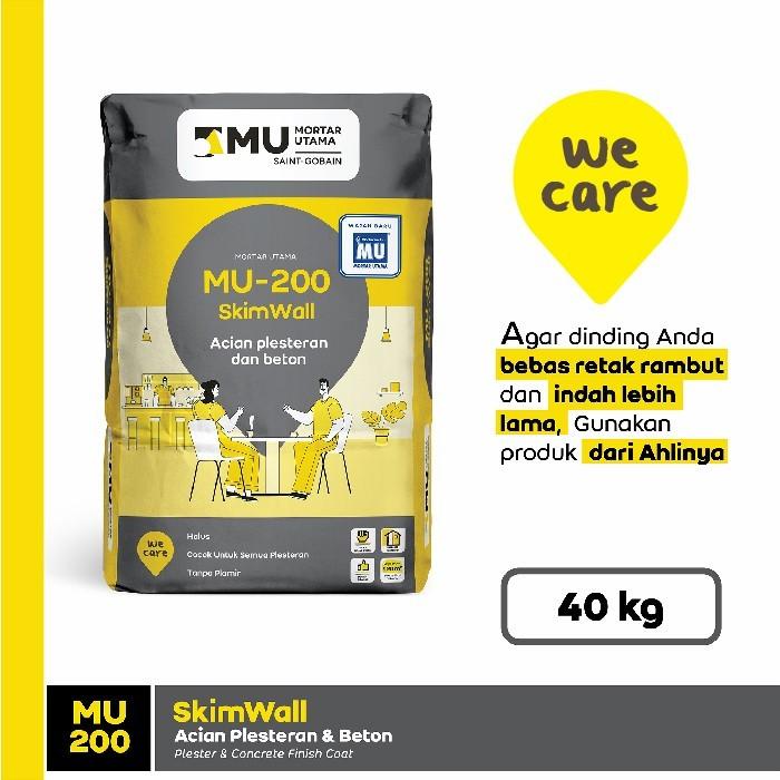 Jual Mortar Utama MU 200 / Skimwall Acian Plesteran & Beton 40 Kg - MU ...