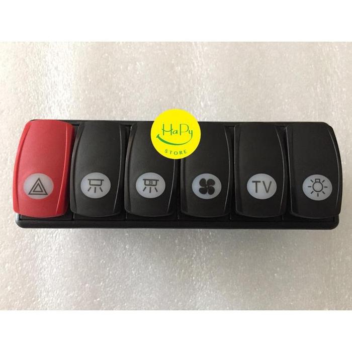 Jual [Custom_Acc] Saklar Lampu Bus / Switch Dashboard Bus Isi 6 Jetbus ...
