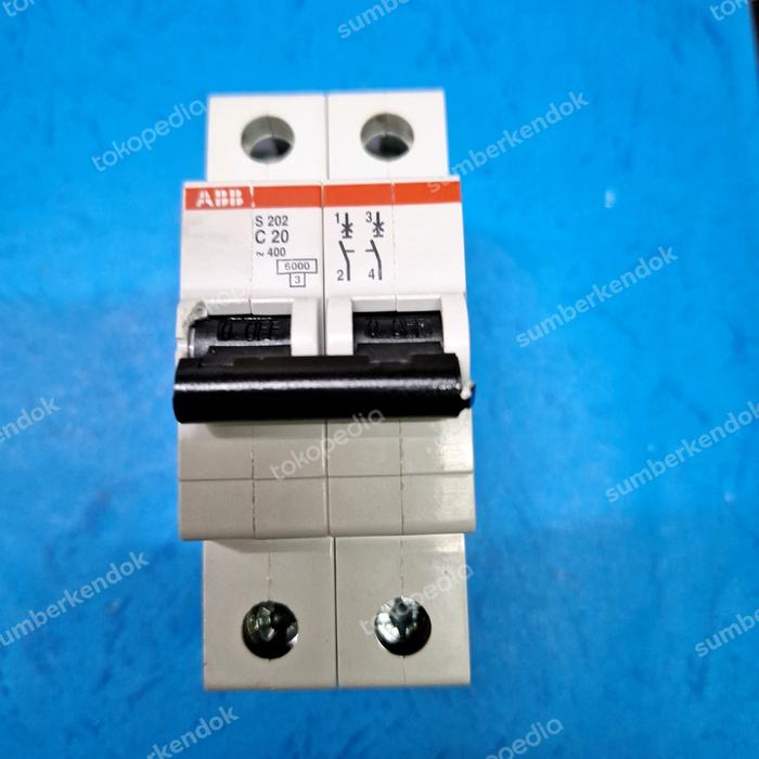 Jual MCB ABB 2P 20A S 202 MINI CIRCUIT BREAKER PANEL BOX LISTRIK - Jakarta Pusat - sumberkendok ...