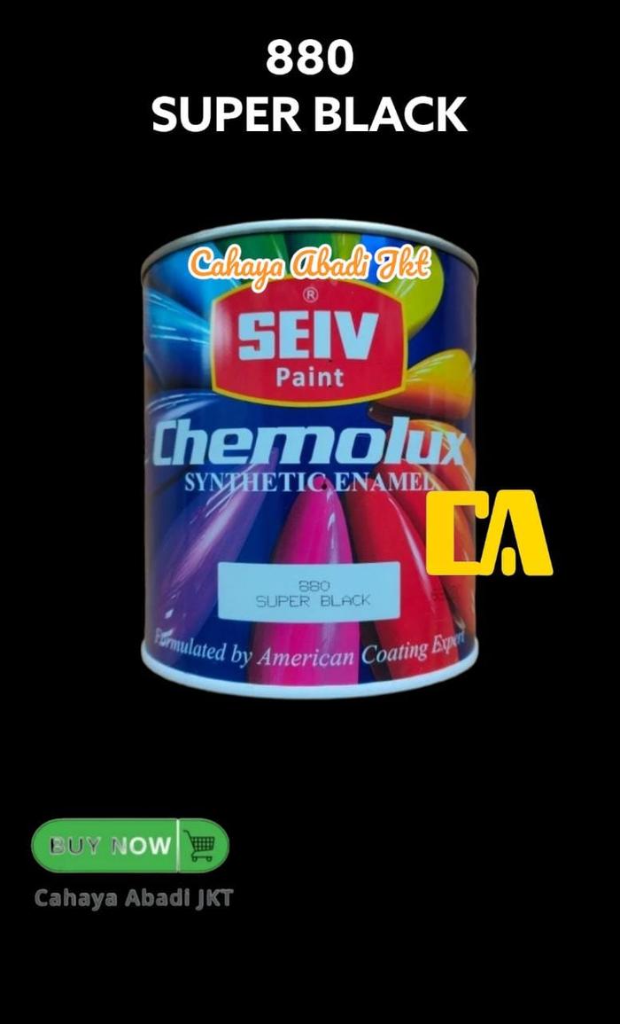 Jual Cat Minyak Kayu Besi SEIV 880 Super Black 200ml - Jakarta Pusat ...