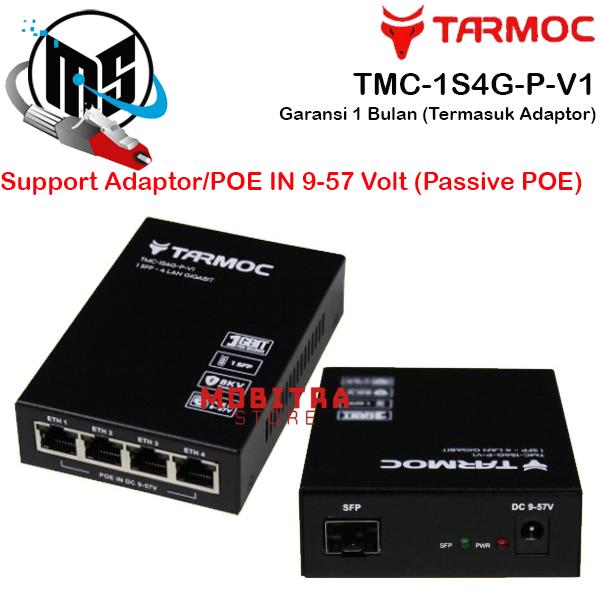 Jual Tarmoc TMC-1S2G | 1FO SFP 2LAN Gigabit | Media Converter 1 FO 2 ...