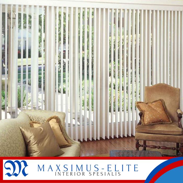 Jual tirai modern Vertical blind gorden jendela kantor, hotel, tirai RS ...