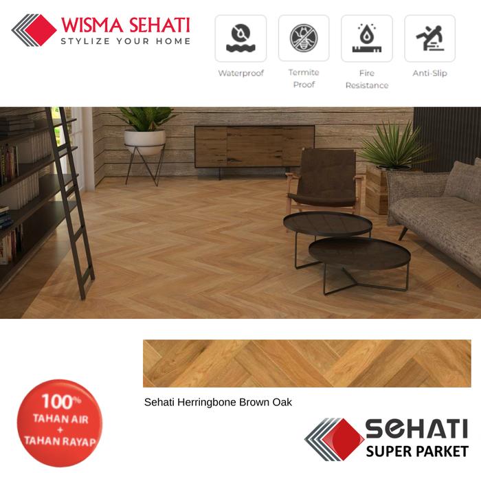 Promo Sehati Super Parket Premium Flooring Lantai Kayu / SPC / Vinyl ...