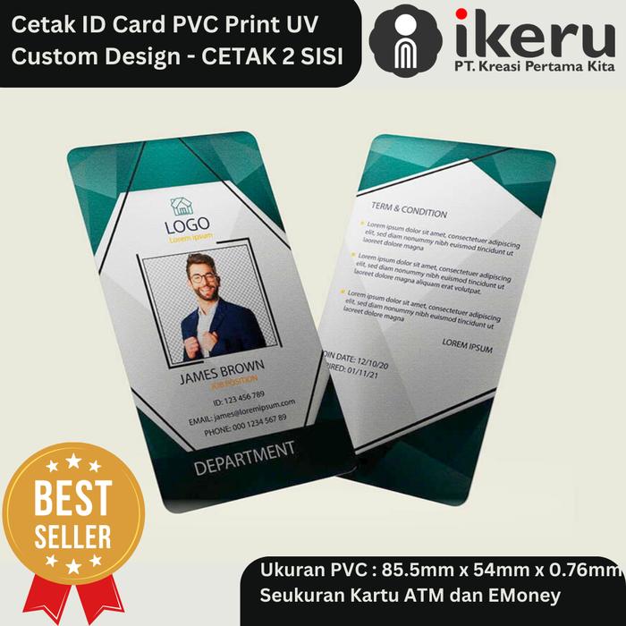 Jual Cetak ID Card PVC UV Print - 2 SISI - Jakarta Selatan - Ikeru ...