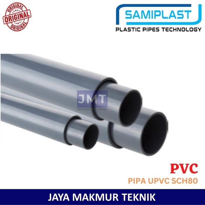 Jual SAMIPLAST Pipa u-PVC / Pipes PVC Sch 80 ASTM Samiplast Leght 4m ...