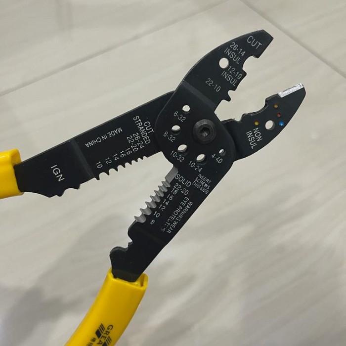 Jual Tang crimping tools BAGUS murah 20cm skun kabel wayar jepit press ...
