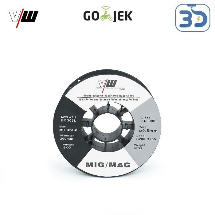 Jual Vector GMBH Fiber Welding Wire Kabel Kawat Las Besi Steel MIG MAG ...