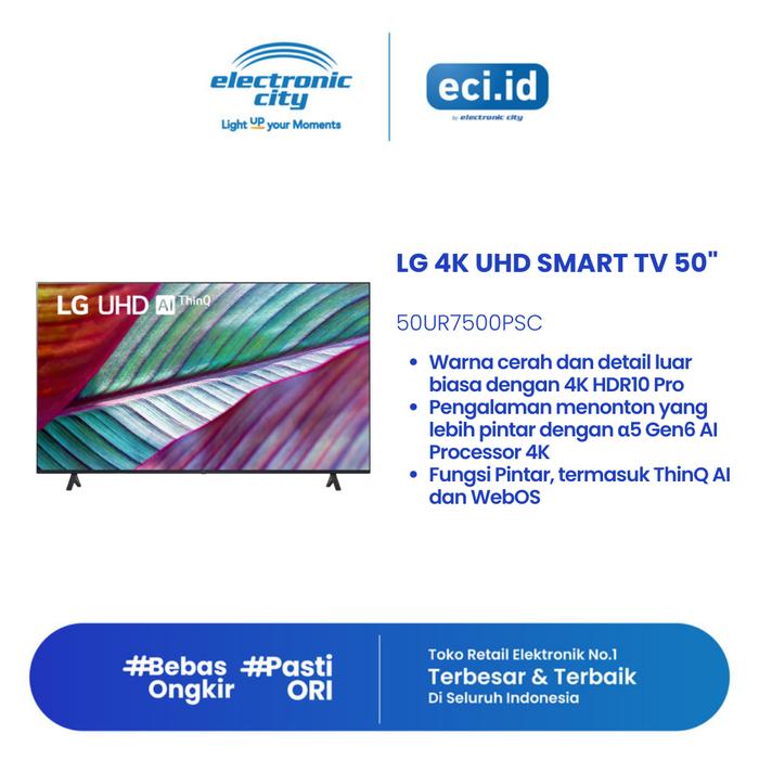 Promo LG 50 Inch 4K UHD Smart TV - 50UR7500PSC Cicil 0% 3x - Jakarta ...