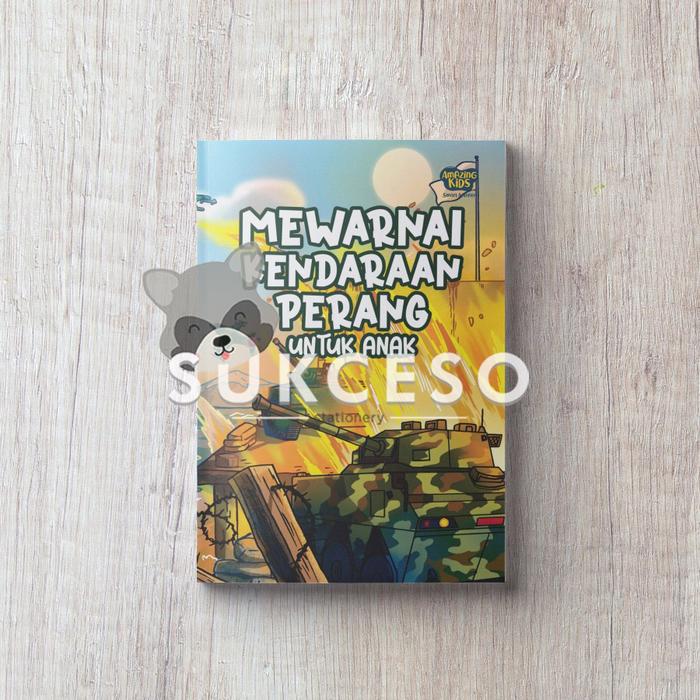 Jual AMAZING Mewarnai Kendaraan Perang Untuk Anak / Buku Latihan ...