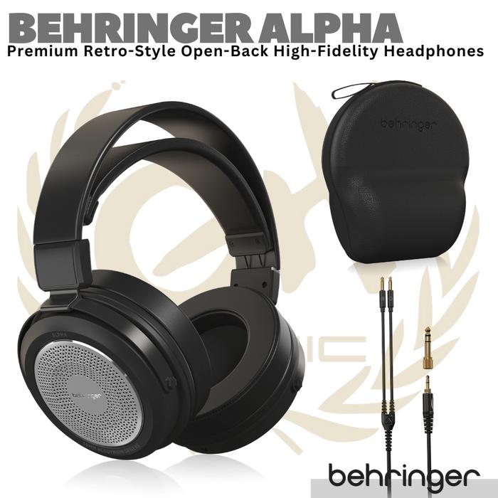 Promo BEHRINGER ALPHA Premium Retro Style Open Back Studio Headphones ...