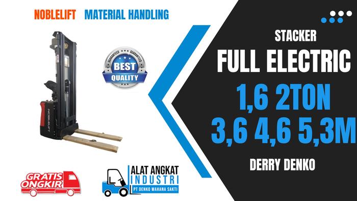 Jual Promo Bulan MEI Hand Forklift Electric/Stacker Full Electric ...