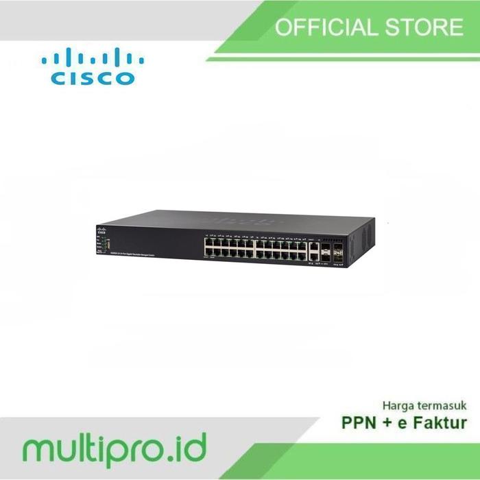Promo Cisco SG550X-24-K9-EU, 24-port Gigabit Stackable Managed Switch ...