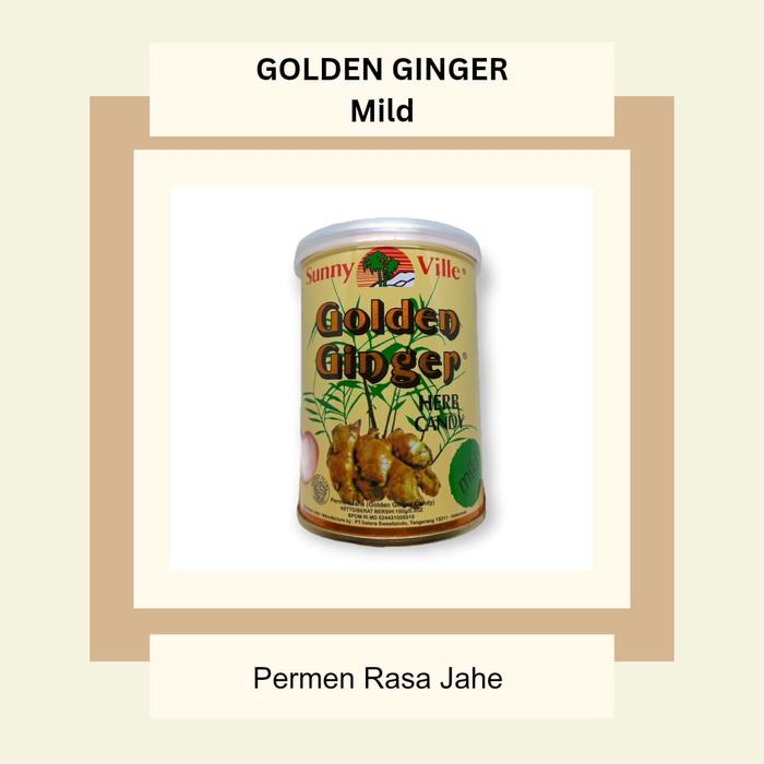 Jual Sunny Ville Golden Ginger Herb Candy MILD permen jahe kaleng 150gr ...