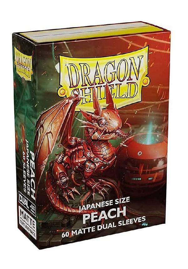 Jual Dragon Shield Dual Matte 60 Card Sleeve Japanese Size Peach YG/VG ...