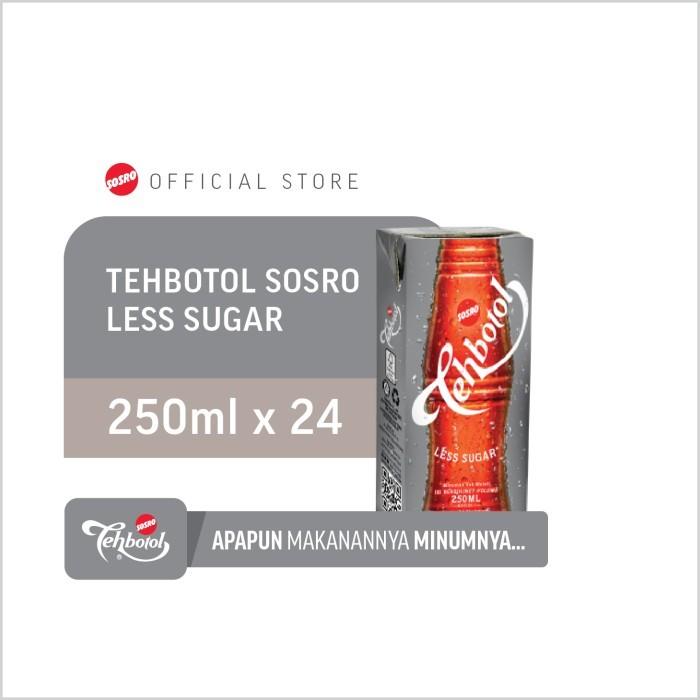 Jual Teh Botol Sosro Kotak Less Sugar 250ml 1 dus isi 24 pcs -minuman ...