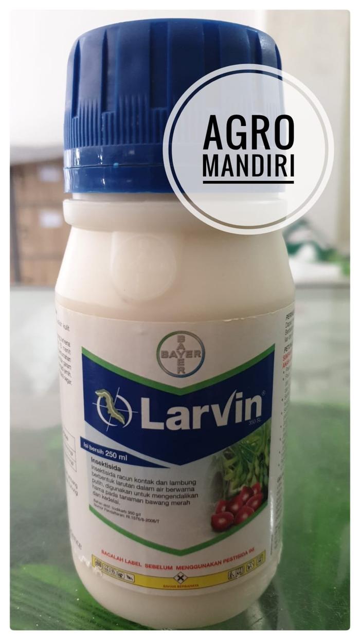 Jual Larvin Cair 350 SL 250 ml Insektisida Pengendali Hama Ulat Tanaman ...