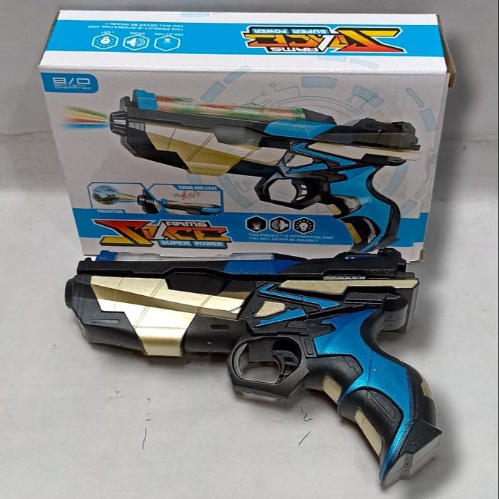 Jual Mainan Tembakan Anak Laser Bunyi Sound And Light Projection G821C ...