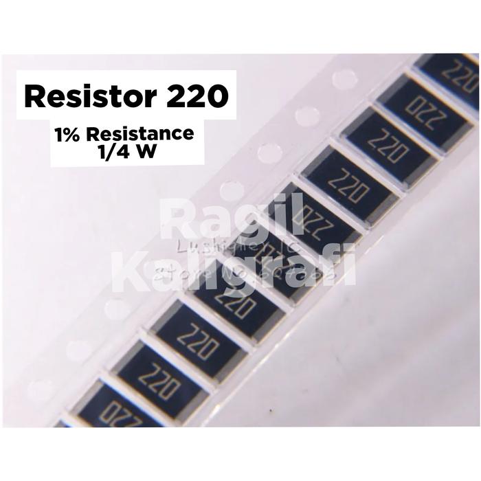 Jual Resistor 220 ohm smd 1206 - Resistor smd 1206 220 ohm - Kab. Bogor ...