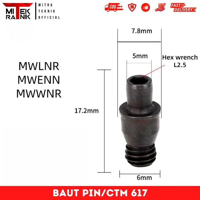 Jual Pin Shim Insert Bubut Baut Shim Insert Holder Bubut Model Clamp ...