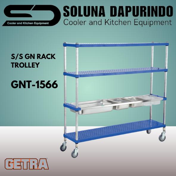 Jual GETRA S/S GN Rack Trolley / Troli 4 Rak Serbaguna GNT-1566 - Kota ...