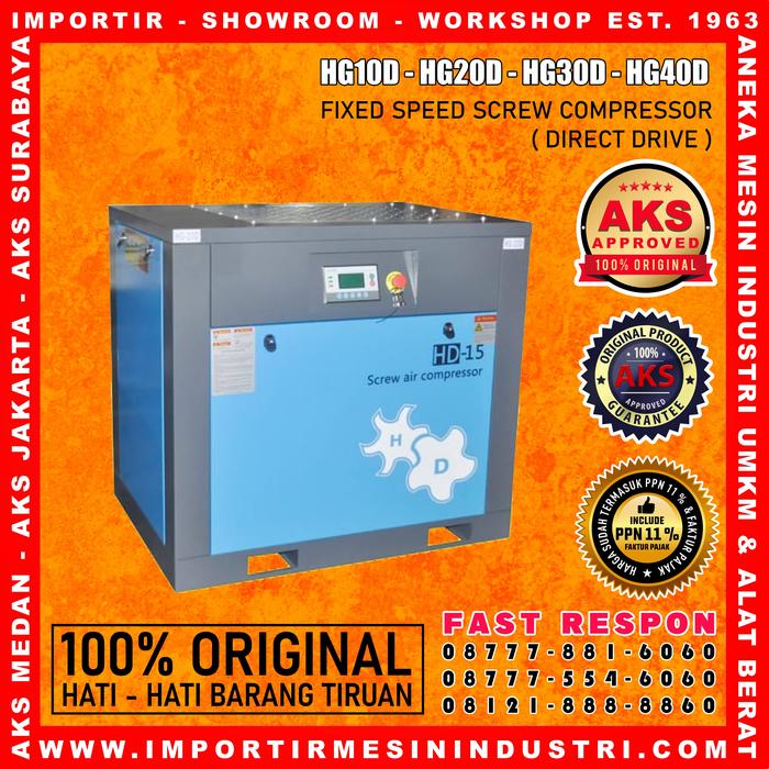 Jual Fixed Speed Screw Air Compressor Kompresor Angin Udara 30 Hp 8 Bar ...