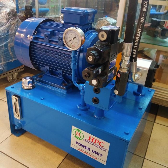 Jual POWER PACK HYDRAULIC ELEKTRIK TANGKI 100 LITER 15HP/10KW/3PHASE ...