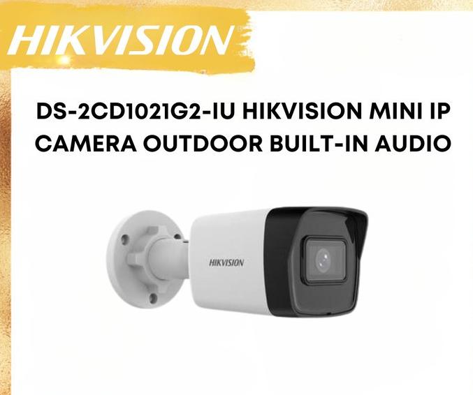 Jual HIKVISION IPCam 2MP DS-2CD 1021G2 IU Build in Microphone Audio - Kota Medan - gold clover ...