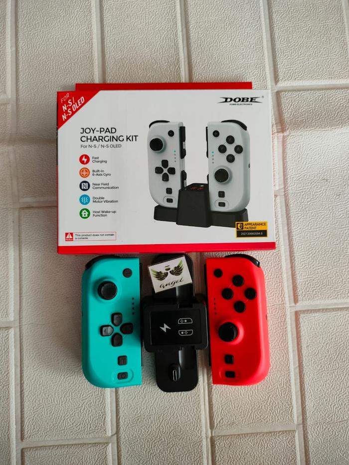 Jual DOBE JOYCON JOY PAD CONTROLLER JOY CON NINTENDO SWITCH NFC TNS-0163 - 1191 BIRU MERAH - Kab ...