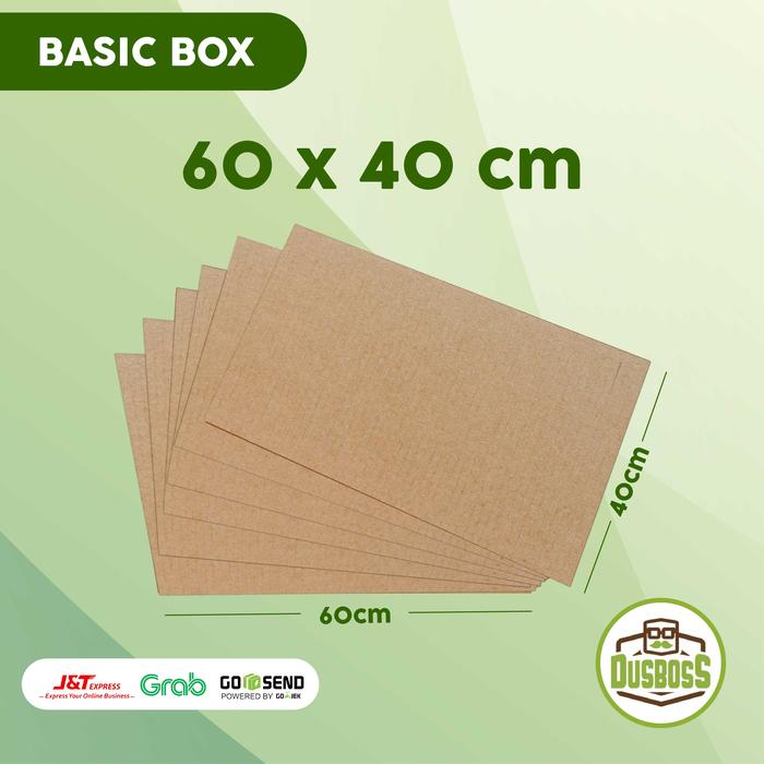 Jual KARDUS KARTON LEMBARAN 60 x 40 SINGLE WALL CORRUGATED SHEET POLOS ...