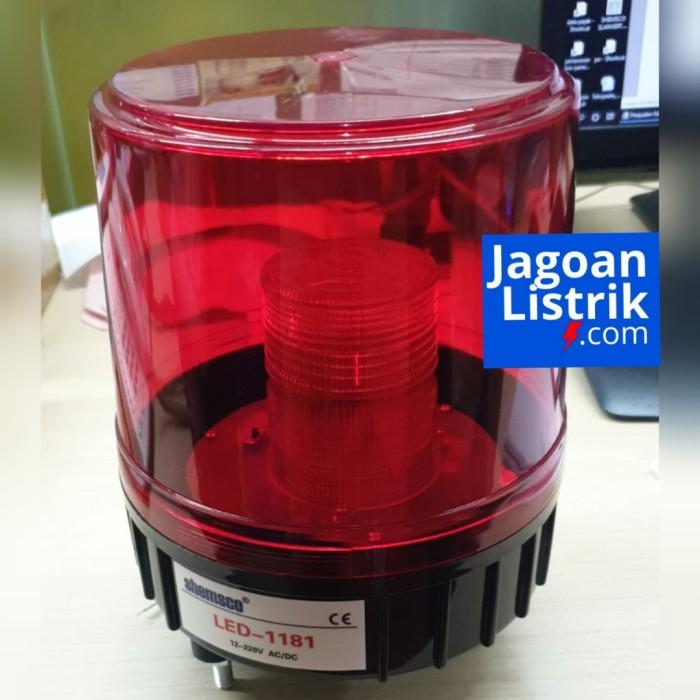 Jual Lampu Warning Light Rotary LED-1181J 6" Shemsco 12-220V AC/DC ...