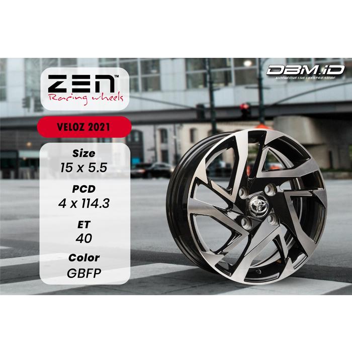 Promo Velg Pelek Zen Wheels Toyota Veloz 2021 R15 5x5 4x114.3 et 40 ...