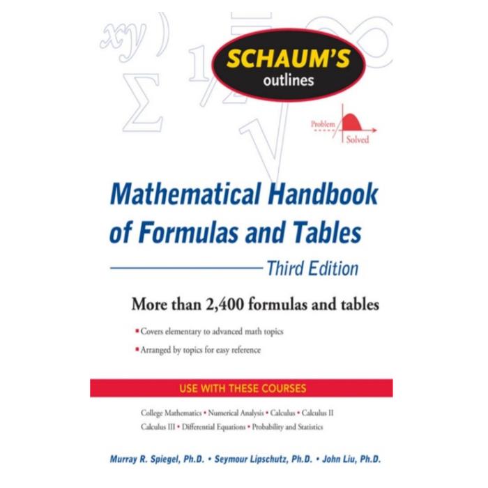 Jual SCHAUMS OUTLINE MATHEMATICAL HANDBOOK OF FORMULA AND TABLES - B5 ...