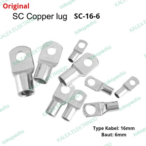 Jual Skun Kabel 16mm Type SC-16-6 Lubang Baut 6mm Premium - Jakarta ...