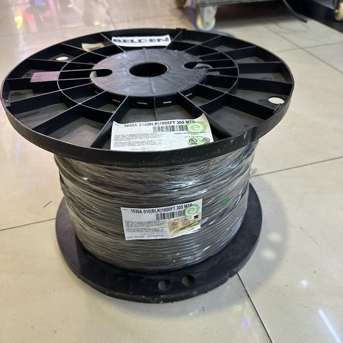 Jual 1030A Belden Cable 16 AWG 1 Pair Black 305m kabel AWG 16 Isi 2 ...