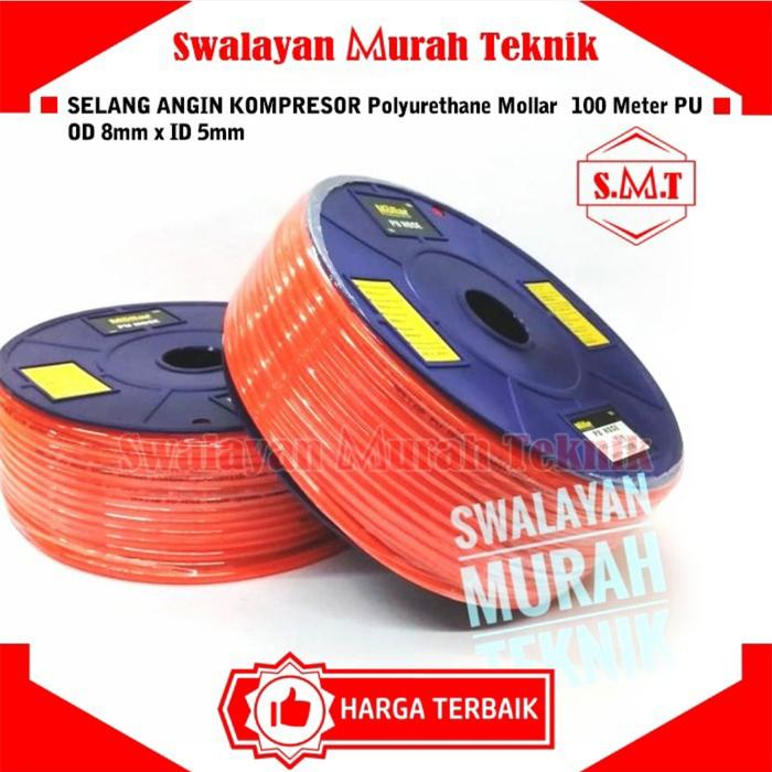 Jual Selang Angin Kompresor Recoil MOLLAR OD 8mm x ID 5mm 100Meter PU ...