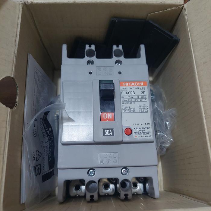 Jual MCCB BREAKER HITACHI F-60RB 3P 50A - Kota Bandung - JJ ELECTRICK ...