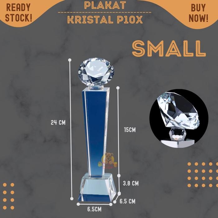 Jual P10X-S NEW Plakat diamond kristal Trophy Crystal kaca Piala 24cm ...