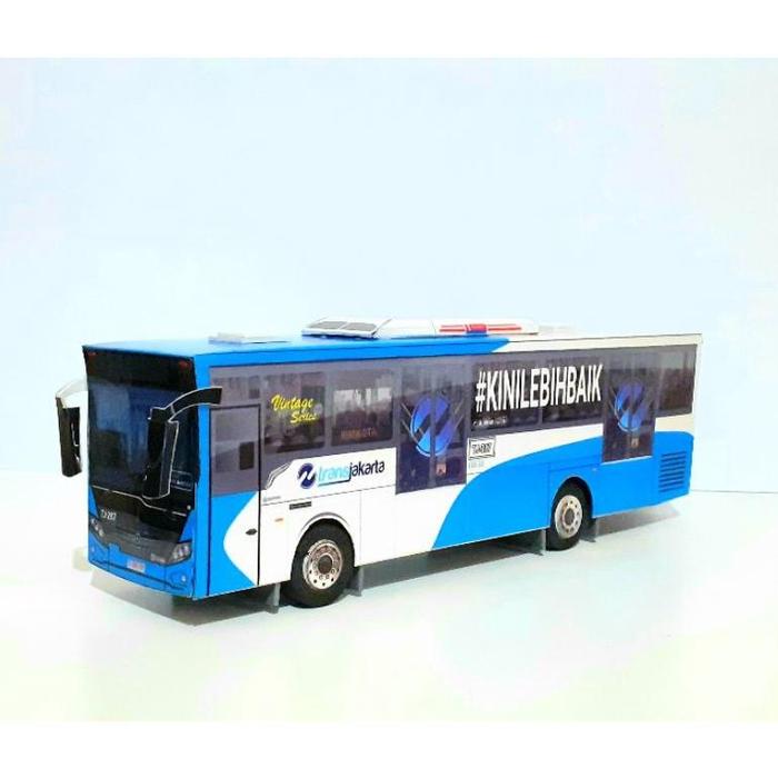 Jual Miniatur PaperCraft Bus Transjakarta ( Bus way ) - Jakarta Selatan ...