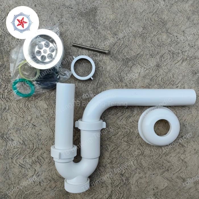 Jual AFUR + SIFON LEHER ANGSA PLASTIK OVERFLOW SIPHON WASTAFEL CUCI ...