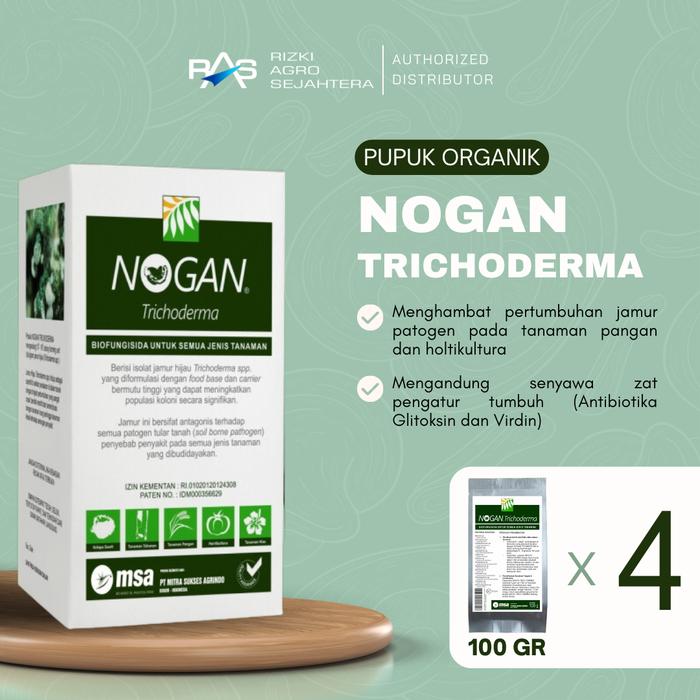 Jual PUPUK ORGANIK NOGAN TRICODERMA 1 BOX ISI 4 SACHET - Kab. Bogor ...