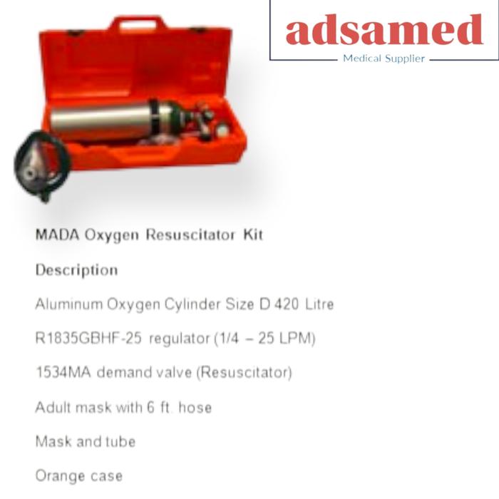 Jual MADA Oxygen Resuscitation Kit / LSP Oxygen Resuscitator kit ...