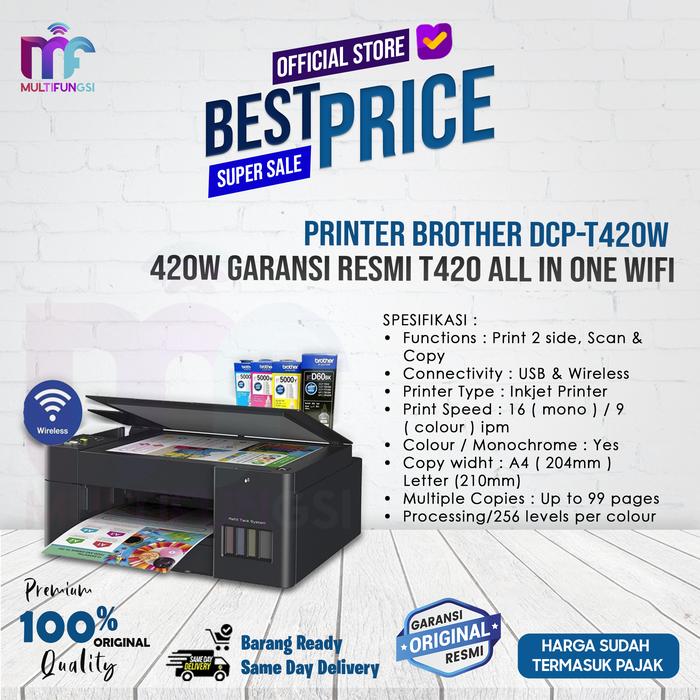Promo Printer Brother DCP-T420W / 420W Garansi Resmi T420 All in One ...